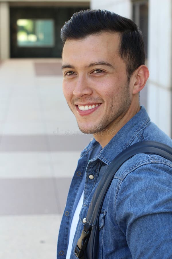 Trendy Ethnic Student Heading To the University Stock Photo - Image of ...