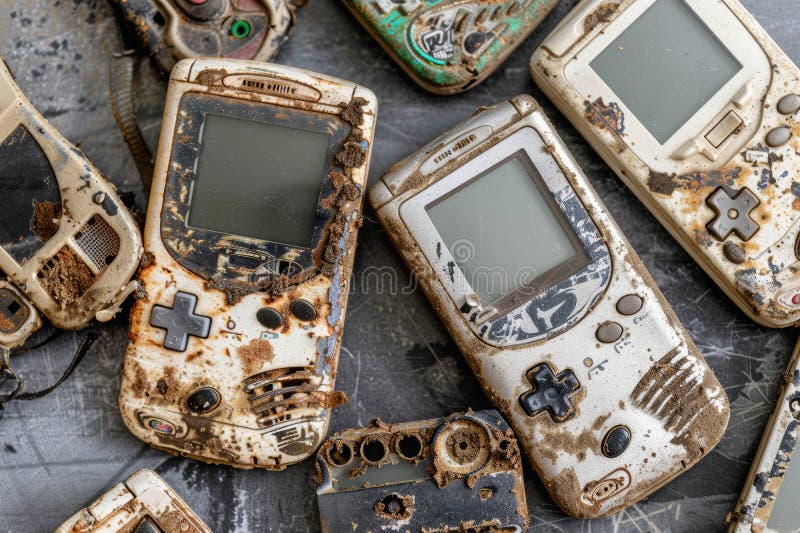 Trendy Gadgets of the 90s. Assorted Popular Electronic Devices and Tech ...