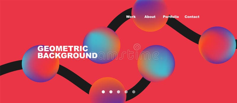 Trendy Geometric Background Design Template Stock Illustration ...