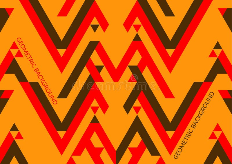 Trendy Geometric Background, Triangle Pattern Field. Stock Vector ...