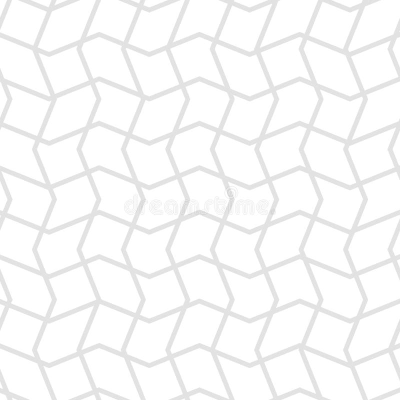 Trendy Geometric Hand Drawn Checkered Pattern Stock Illustration ...