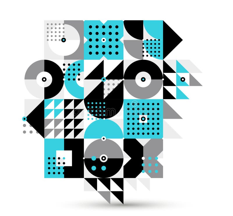 Trendy Geometric Vector Motif, Abstract Geometry Modular Tiling ...
