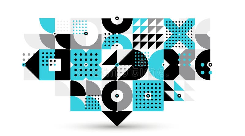 Trendy Geometric Vector Motif, Abstract Geometry Modular Tiling ...