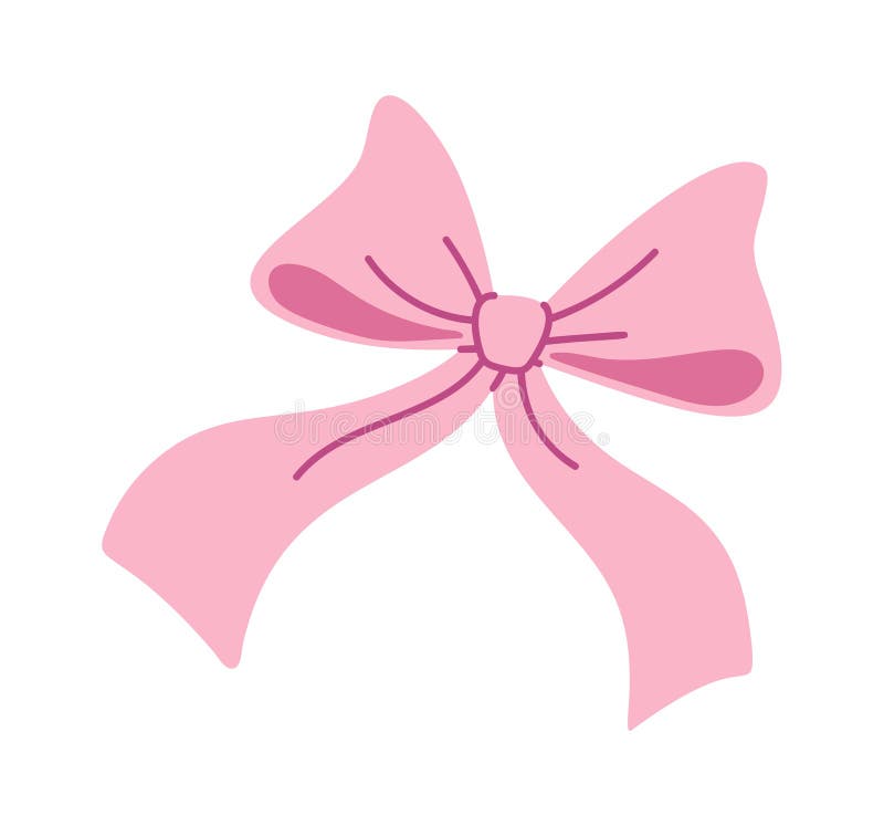 Trendy Girls Bow Aesthetic Design Stock Vector - Illustration of silk ...