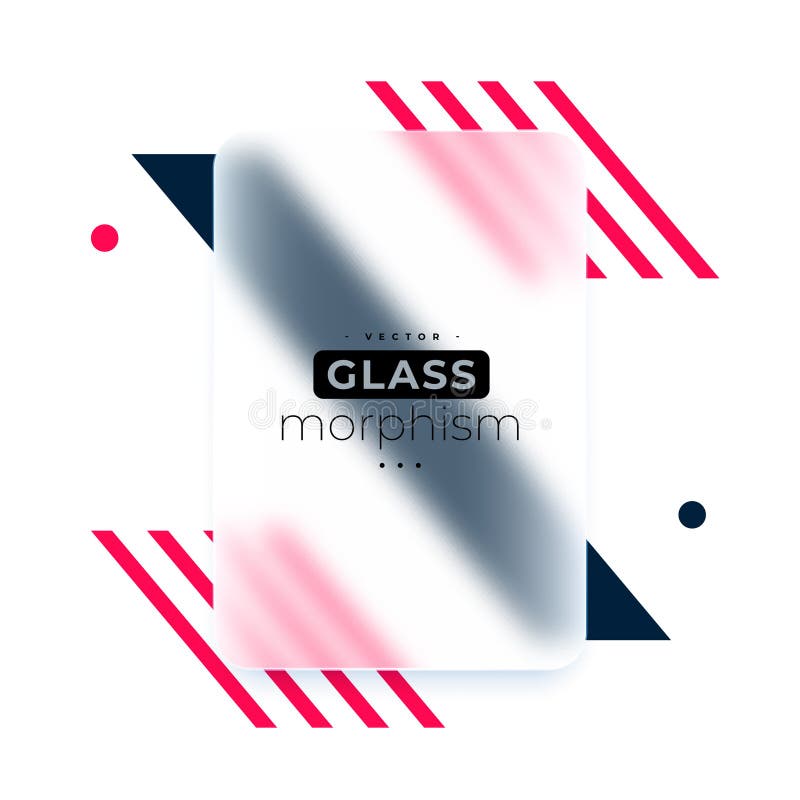 Trendy Glassmorphism Background with Abstract Gradient Design Stock ...