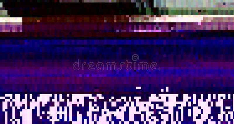 Trendy Glitch Pattern on Dark Background. Abstract Geometric Elements ...