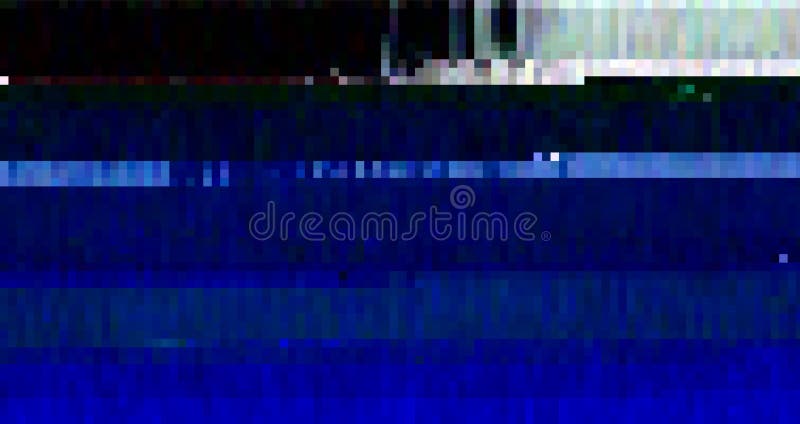 Trendy Glitch Pattern on Dark Background. Abstract Geometric Elements ...