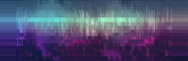 Trendy Glitch Pattern on Dark Background. Modern Style Vector. Abstract ...