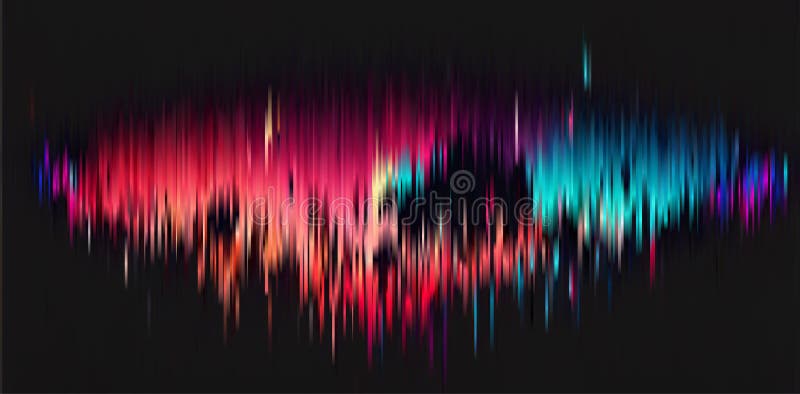 Trendy Glitch Pattern on Dark Background. Modern Style Vector. Abstract ...