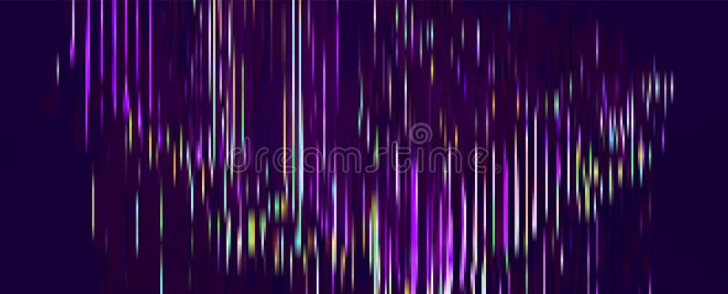 Trendy Glitch Pattern on Dark Background. Modern Style Vector. Abstract ...