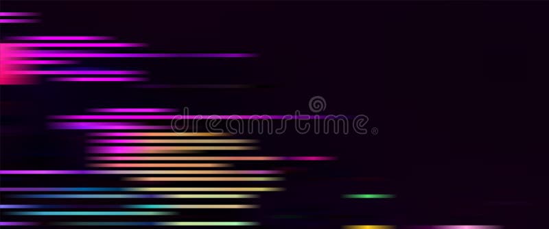Trendy Glitch Pattern on Dark Background. Modern Style Vector. Abstract ...