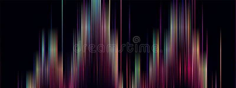 Trendy Glitch Pattern on Dark Background. Modern Style Vector. Abstract ...