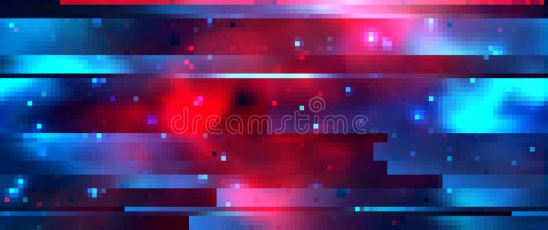 Trendy Glitch Pattern on Dark Background. Modern Style Vector. Abstract ...