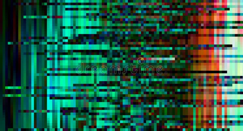 Trendy Glitch Pattern on Dark Background. Modern Style Vector. Abstract ...