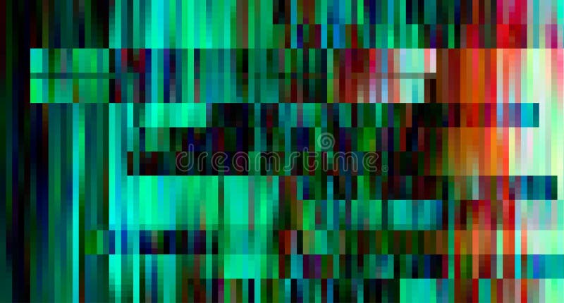 Trendy Glitch Pattern on Dark Background. Modern Style Vector. Abstract ...