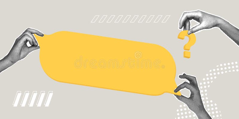 Trendy Halftone Business Concept Collage. Vector Illustration of ...