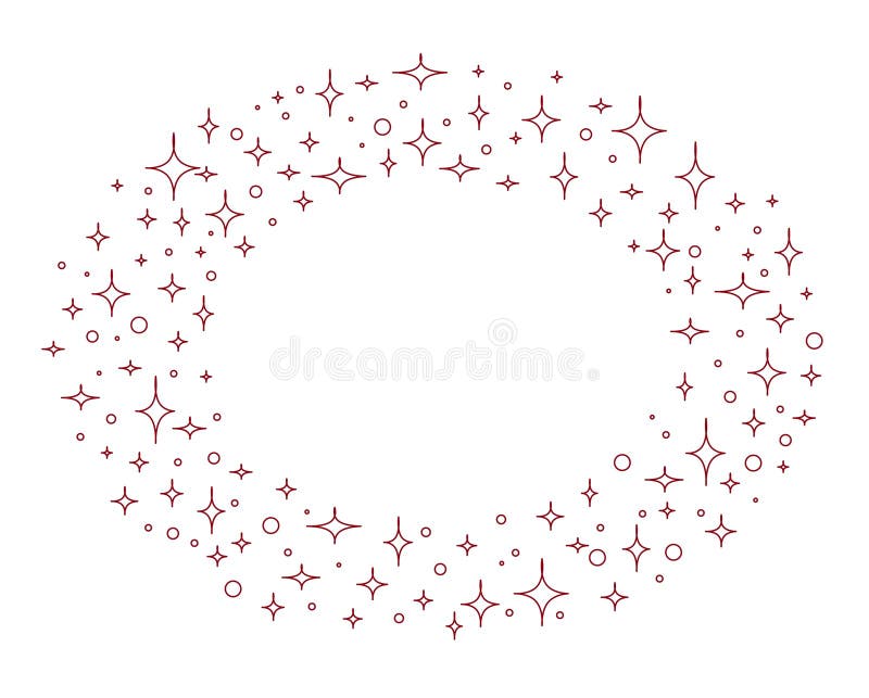 Trendy Hand Drawn Retro Bursting Rays Design Elements. Oval Vector ...