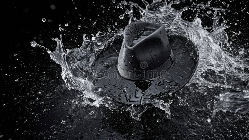 Trendy Hat Accessory Horizontal Illustration. Stock Illustration ...