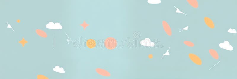 Trendy Header or Banner Design with Different Abstract Hand Drawn ...