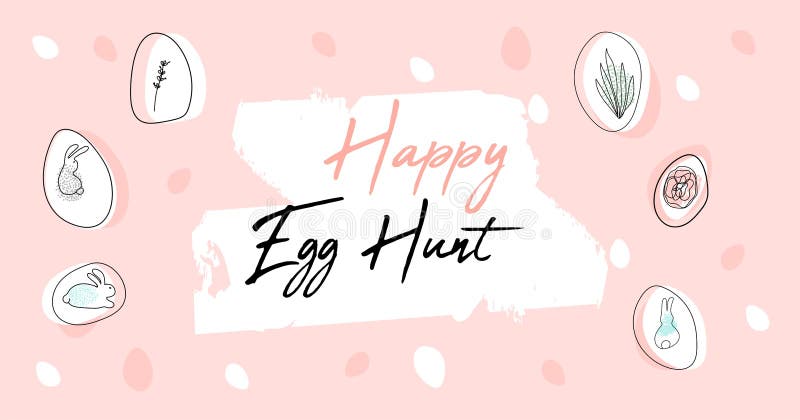 Trendy Header Design with Different Hand Drawn Shapes and Textures ...