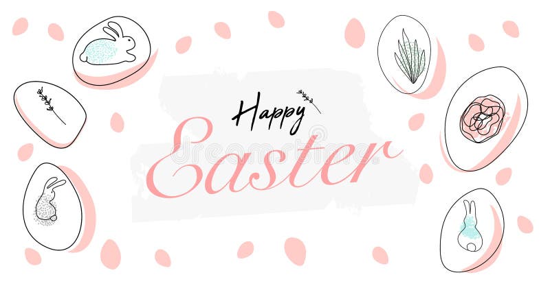 Trendy Header Design with Different Hand Drawn Shapes and Textures ...