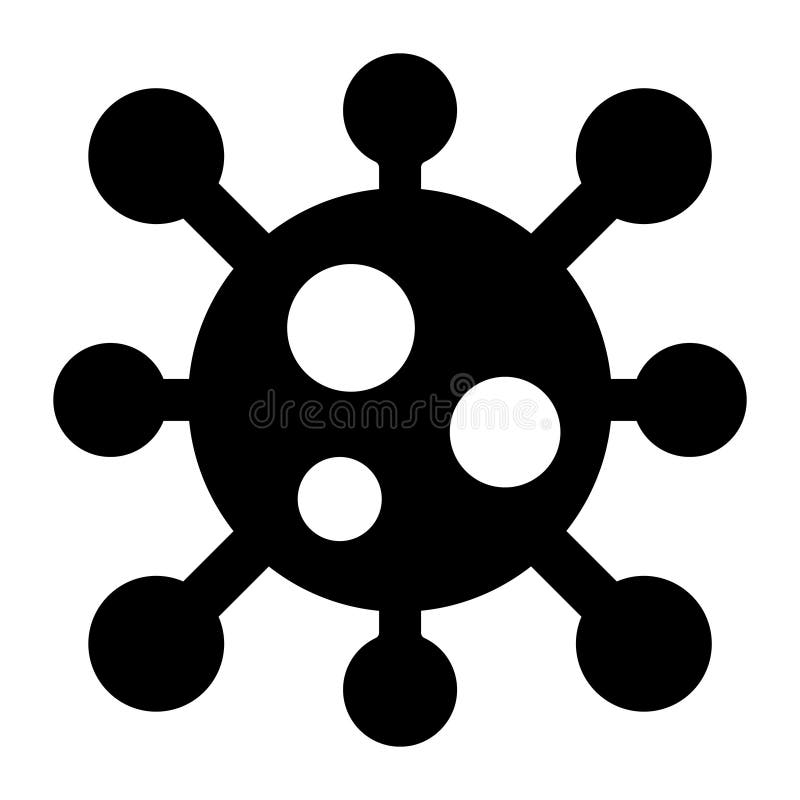 Trendy Icon of Bacteria, Virus, Germs Stock Vector - Illustration of ...