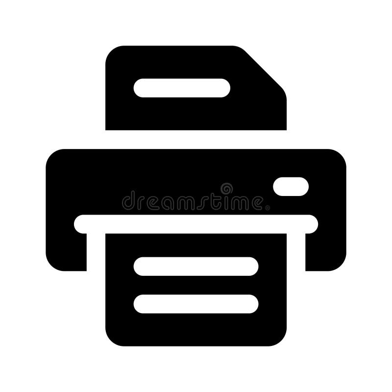 Trendy Icon of Printer Customizable Vector Design Stock Vector - Illustration of typewriter ...