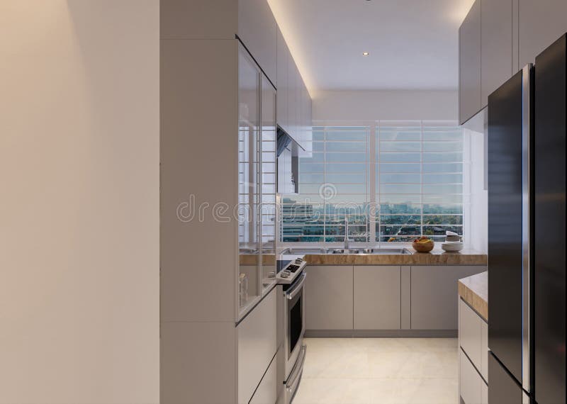 Trendy Kitchen Decor Ideas for a Modern Look Stock Illustration ...