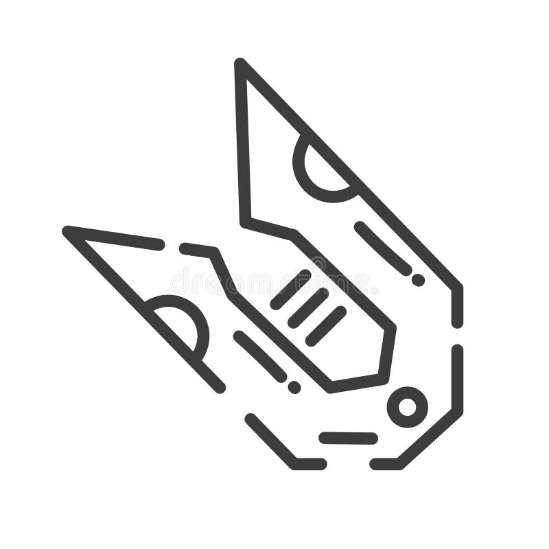 Trendy Line Style Icon about Sewing Toys - Thread Cutter Stock Vector ...