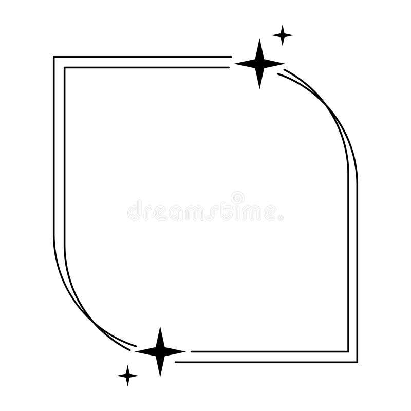 Trendy Linear Arch Frame. Modern Minimalist Aesthetic Line Element ...