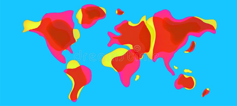 Color Circles World Map Pattern Stock Illustrations – 201 Color Circles ...