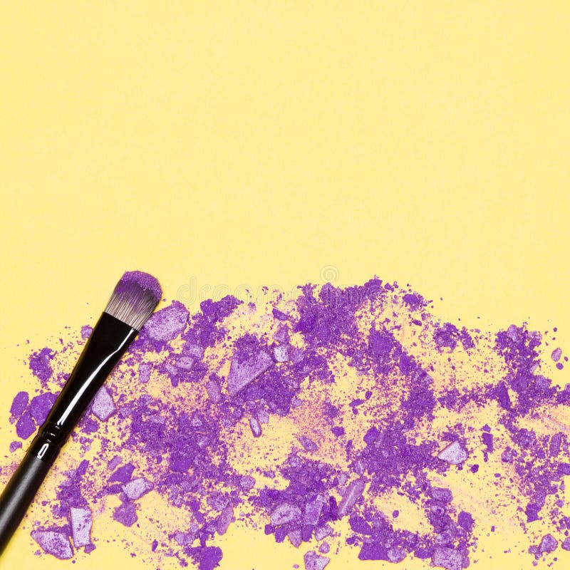 Trendy Makeup Background with Ultra Violet Eyeshadow Stock Image ...