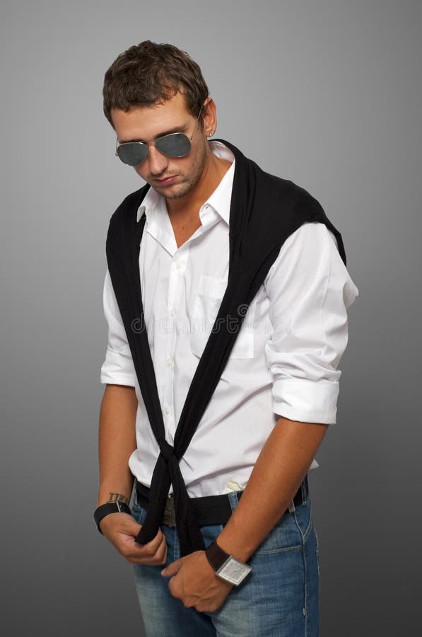 Trendy man stock image. Image of masculine, caucasian - 10782489