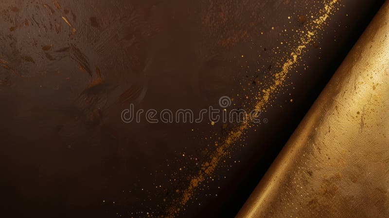 Trendy Matte Brown Surface with a Golden Overlay. this Luxurious ...
