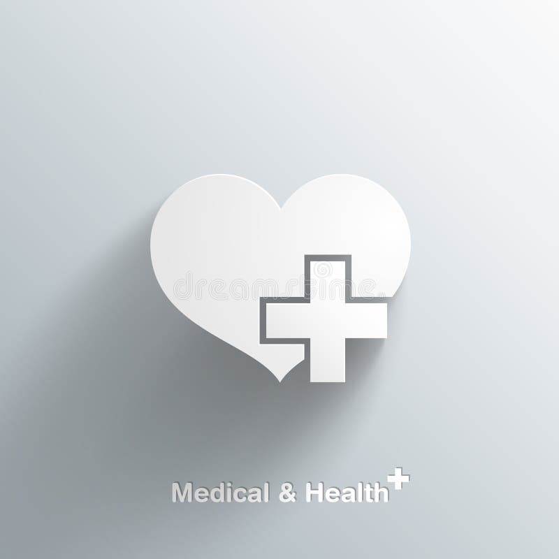 Trendy Medical Symbol with Transparent Shadow Stock Vector ...