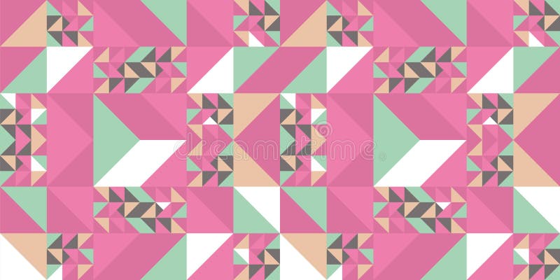 Trendy Memphis Abstract Triangle Seamless Pattern Colorful Awesome ...