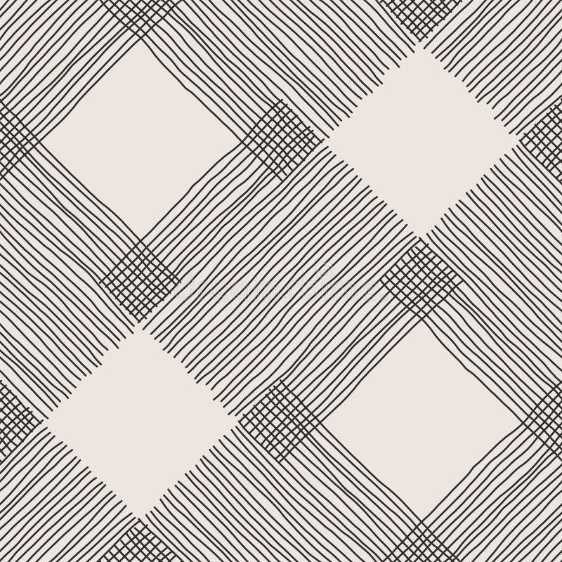 Trendy Minimalist Seamless Pattern with Abstract Creative Hand Drawn ...