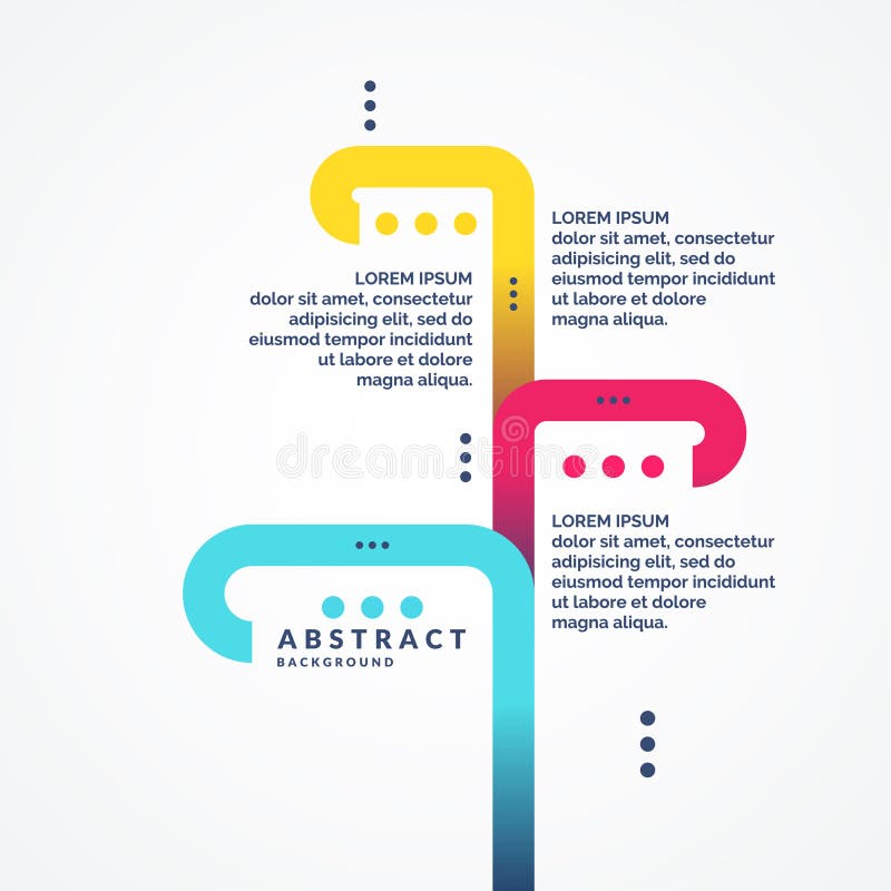 Trendy Minimalistic Flat Infographics. Composition of Flat Shapes Stock ...