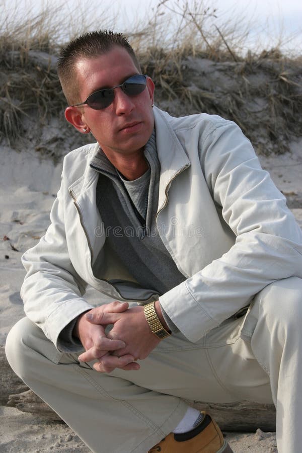 Trendy Model Posing on Beach Stock Image - Image of watch, style: 4963001