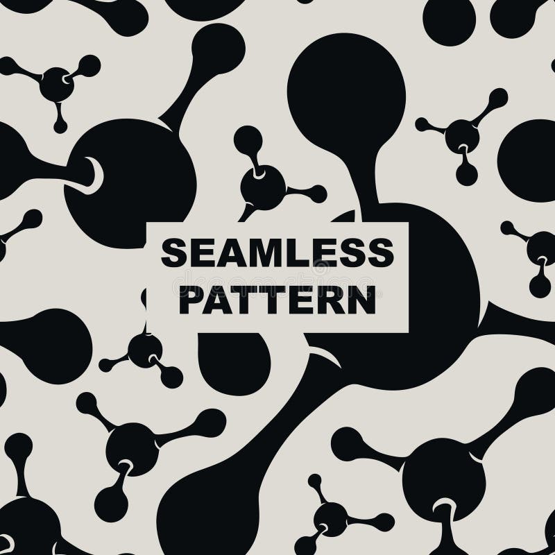 Molecule Seamless Pattern Background Icon Stock Vector - Illustration ...