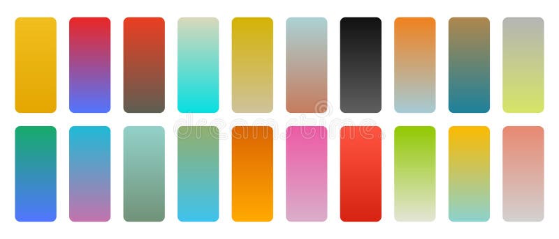 Trendy Multicolor Vibrant Element Backdrop in Set Stock Vector ...