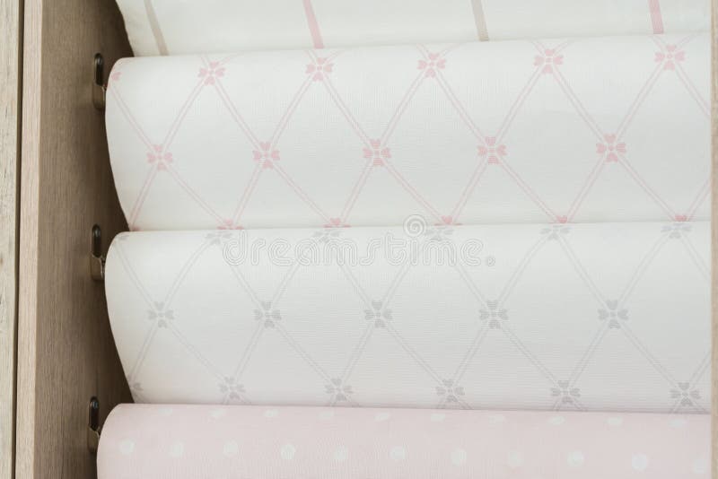 Trendy Multicolored Modern Design Rolls Wallpaper As Background. Luxury ...