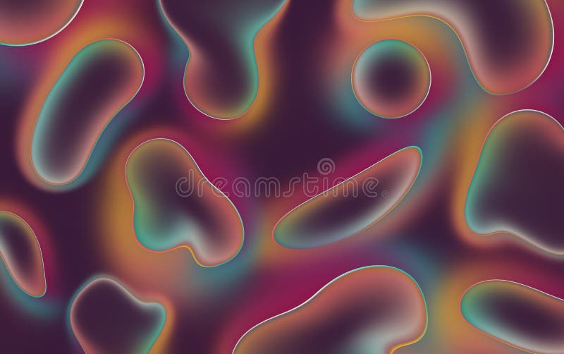 Trendy Neumorphism Style Liquid Plastic Interface Background. Stock ...