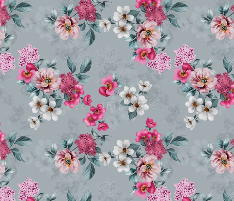 2231822351 Trendy New Abstract Floral Seamless Pattern for Digital ...
