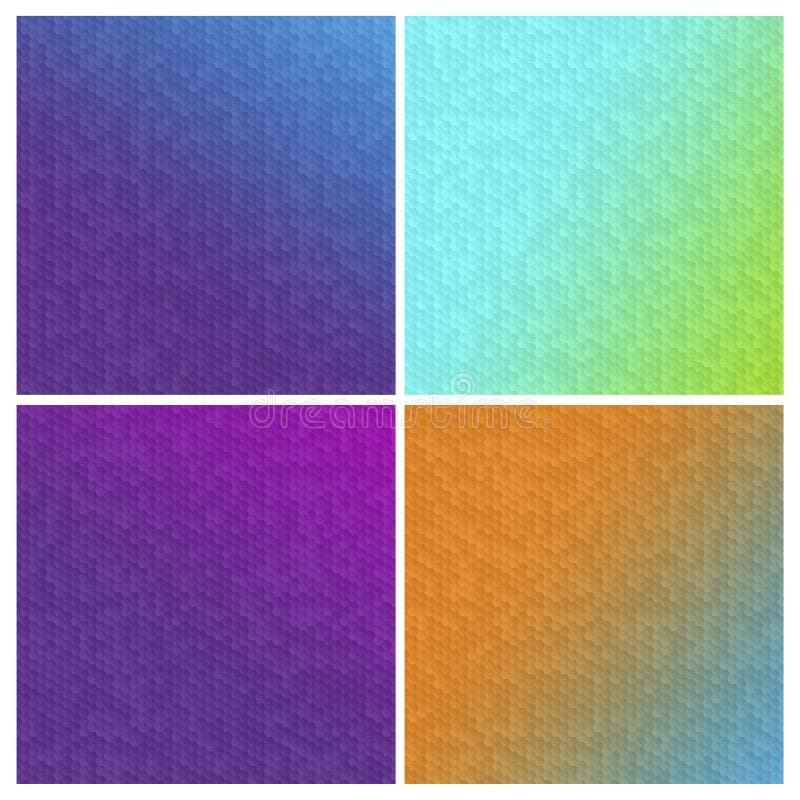 Trendy Pattern Four Gradient Squares. Gradient Background. Vector Color ...