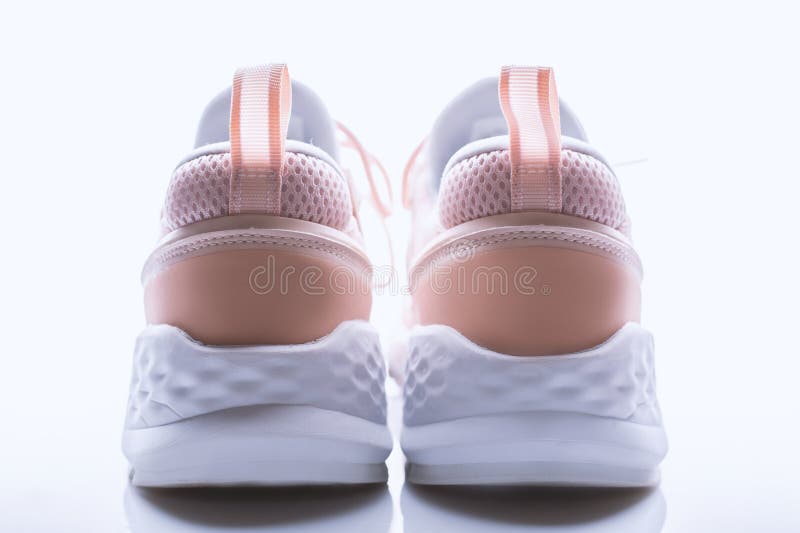 Trendy pink sneakers stock photo. Image of item, fitness - 173263494