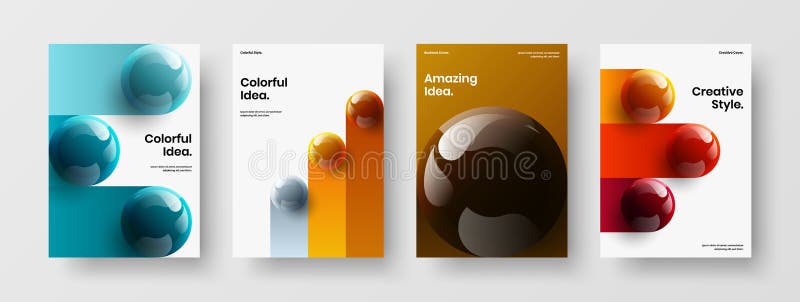 Trendy Presentation Design Vector Concept Composition Stock Vector ...