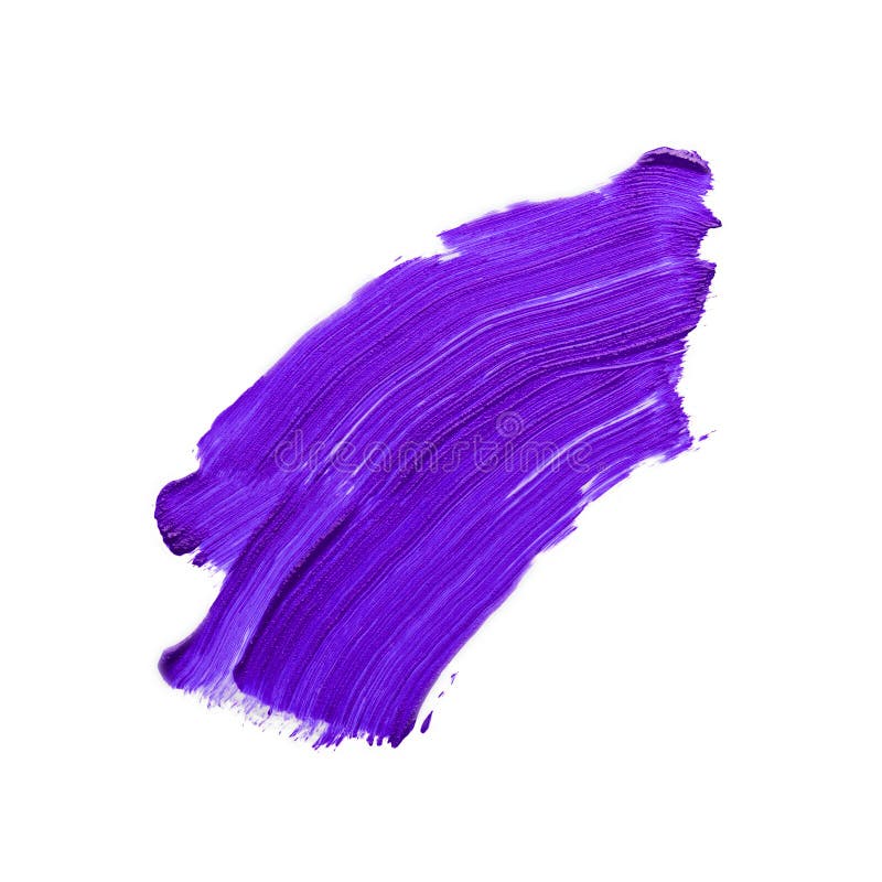 Trendy Purple Cosmetic Smear on White Background Stock Photo - Image of ...