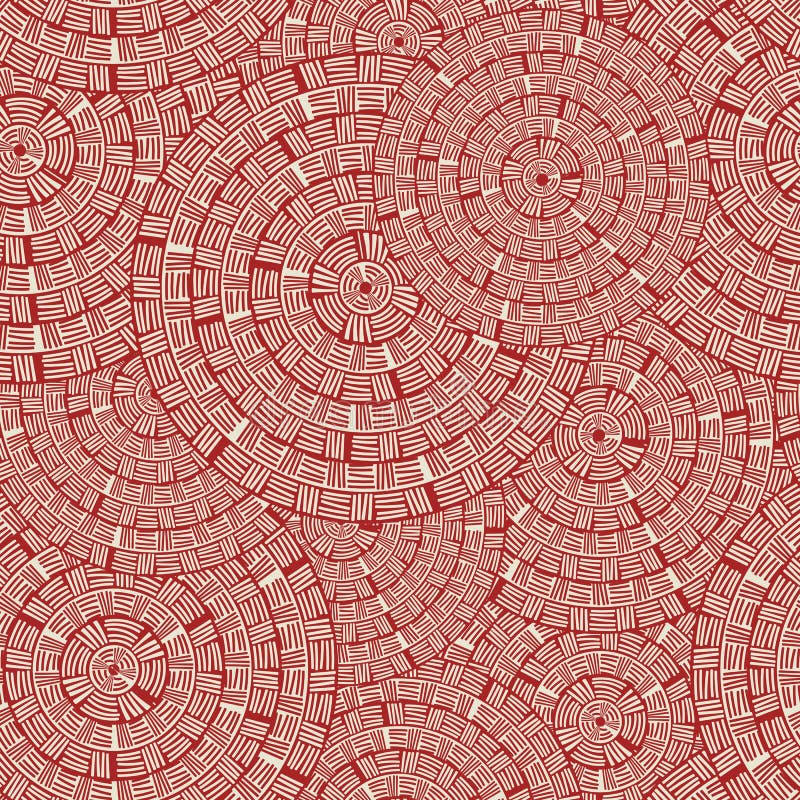 Trendy Retro Style Cirlce Pattern Stock Vector - Illustration of beauty ...