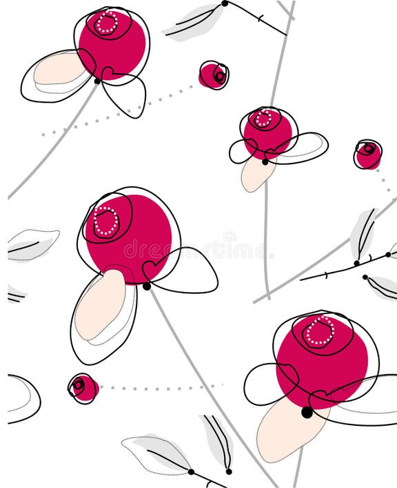 Trendy rose sample stock vector. Illustration of decorative - 11477882